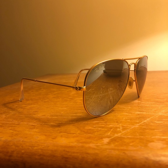 Ray-Ban | Accessories | Rayban Aviator Polarized Silver Flash ...